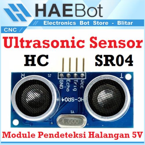Jual [EBS] Ultrasonic Sensor Jarak HC SR04 Module Arduino 4 Pin 5V ...