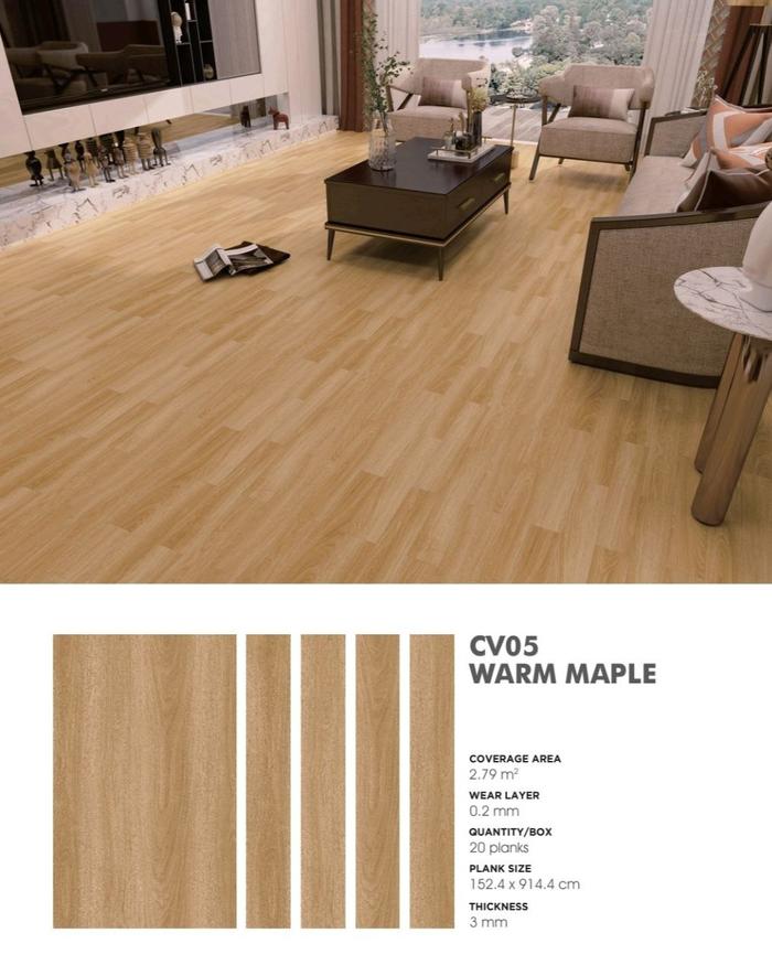 Jual Vinyl 3mm CHAMPION (Wood & Stone Series) - CV05 - Jakarta Barat ...