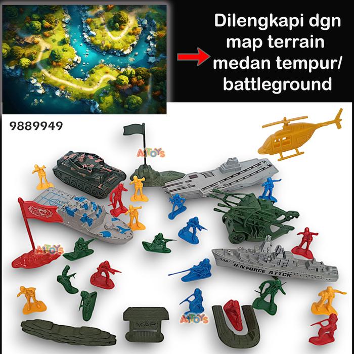 Promo Mainan tentara plastik mainan tentara merayap mainan militer ...