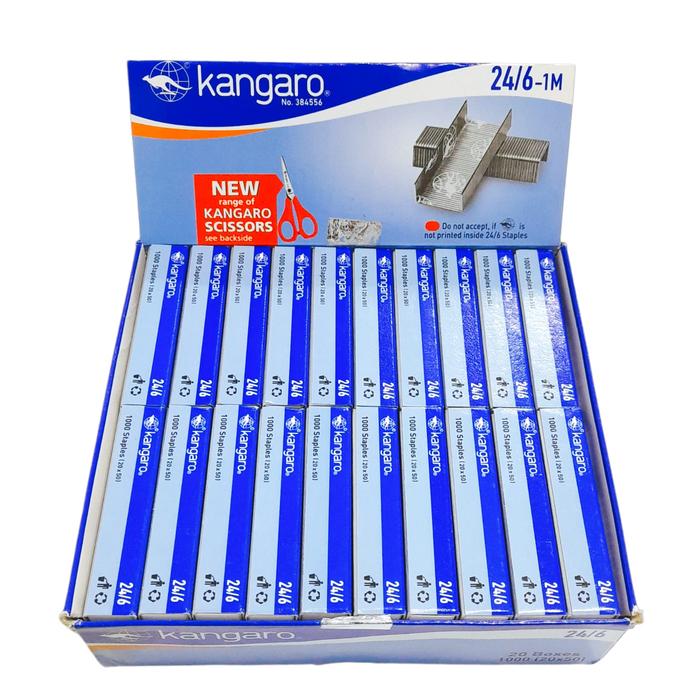Jual Isi Stapler Besar / Staples No 3 isi 24/6 Kangaro - 1 Pack ...