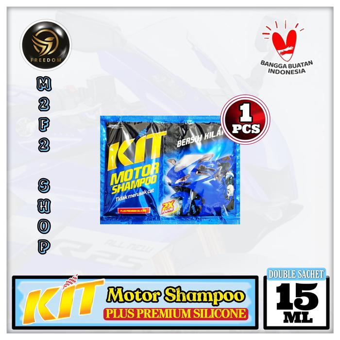 Jual KIT Wash Motor Shampoo Premium Silicon Double Sachet - 15 ml ...