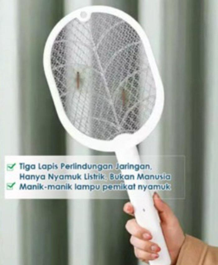 Jual PREMIUM Raket Nyamuk Listrik Standing Electric Mosquito Racket ...