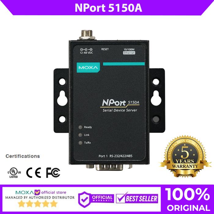 Promo serial device server with serial surge protection moxa nport 5150A Cicil 0% 3x - Jakarta ...