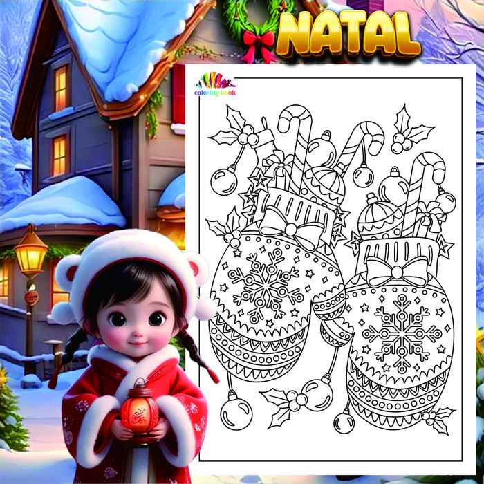 Jual KERTAS MEWARNAI / COLORING / KERTAS GAMBAR / NATAL A - NATAL 5, A4 ...