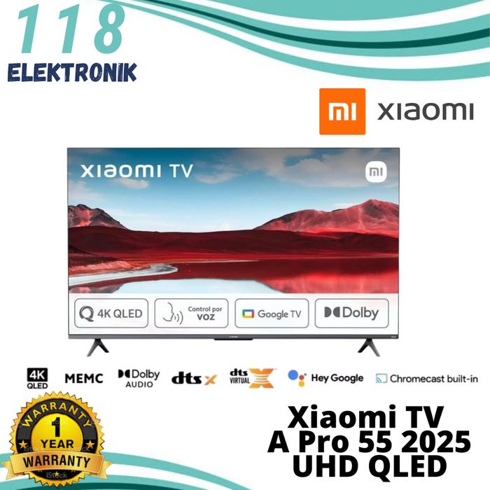 Jual Xiaomi MI TV A Pro Series 55 inch QLED 4K UHD Digital DVBT2 2025 ...