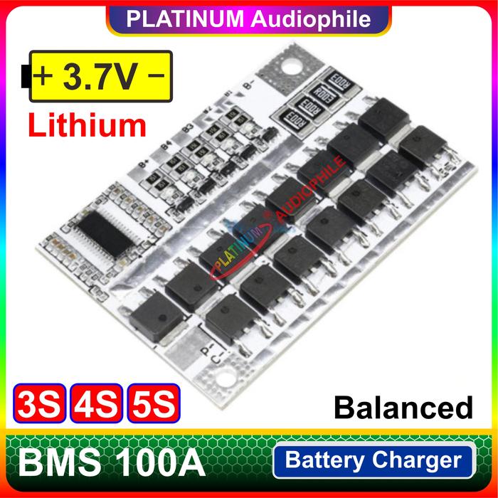 Jual BMS 3S 4S 5S 100A 3.6V-3.7V Protection Board Lithium Li-ion ...