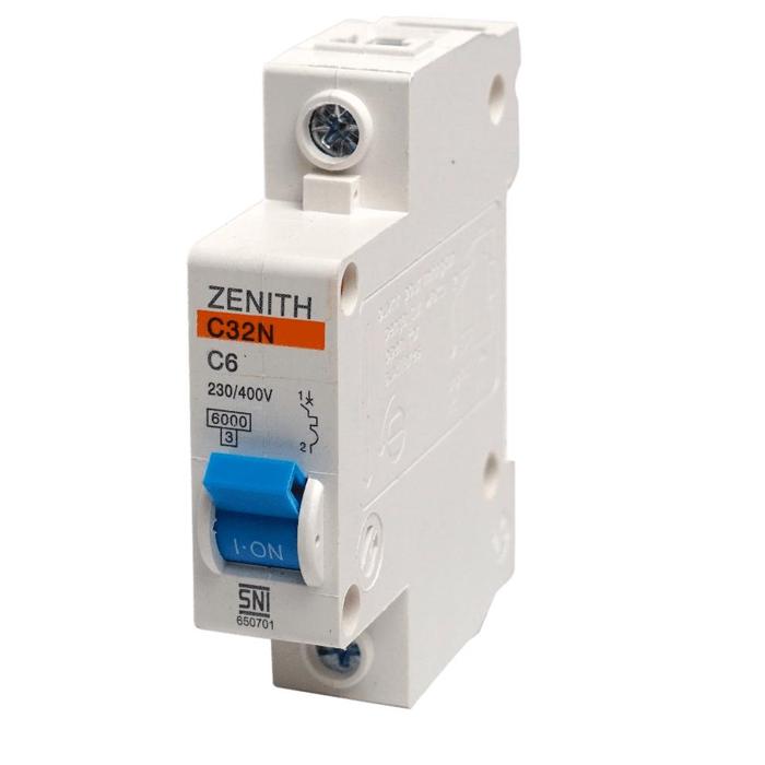 Jual MCB LISTRIK 1P 20A / MINI CIRCUIT BREAKER 1P 1POLE premium - 6A ...