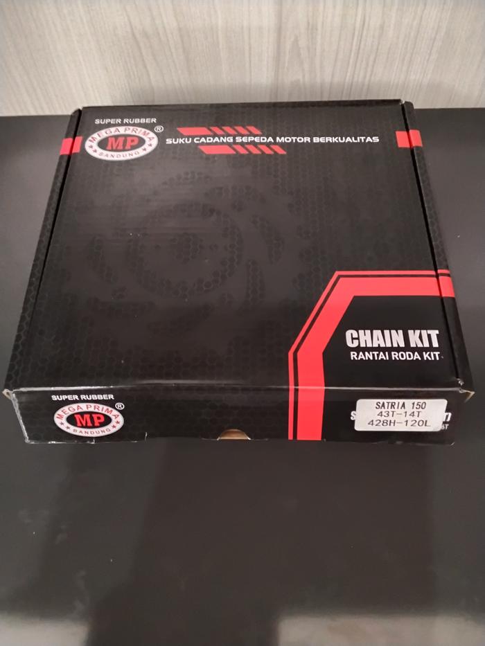 Jual RANTAI & GEAR / GEAR SET / CHAIN KIT MERK MP UNTUK MOTOR SATRIA ...