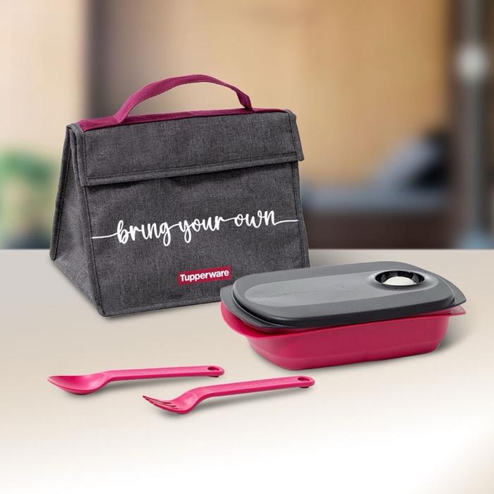 Jual Kotak bekal makan Tupperware byo lunch box set edisi terbaru 2024 ...