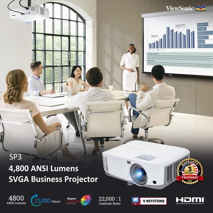 Promo VIEWSONIC PROJECTOR PA503SE 4.000 LUMENS SVGA Garansi Resmi 3 ...