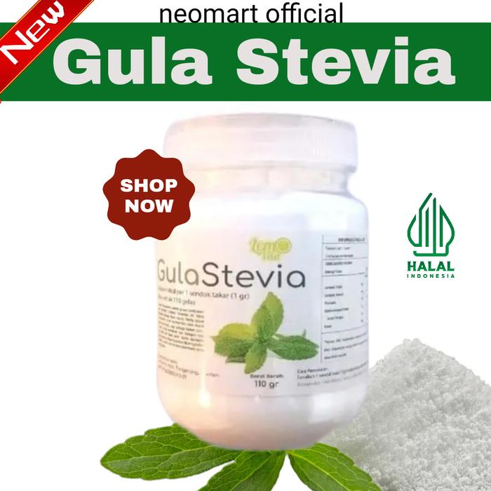 Jual Stevia Gula Lemovita 110gr (550 Gelas) - Gula Alami Tanpa Gula ...