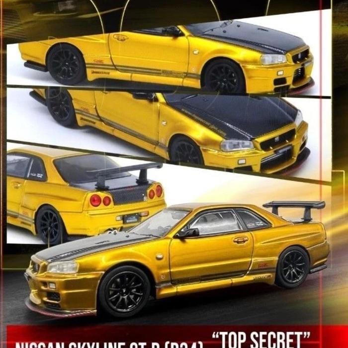 Jual inno64 Nissan Skyline GTR R34 GOLD MDX 2024 malaysia diecast expo ...