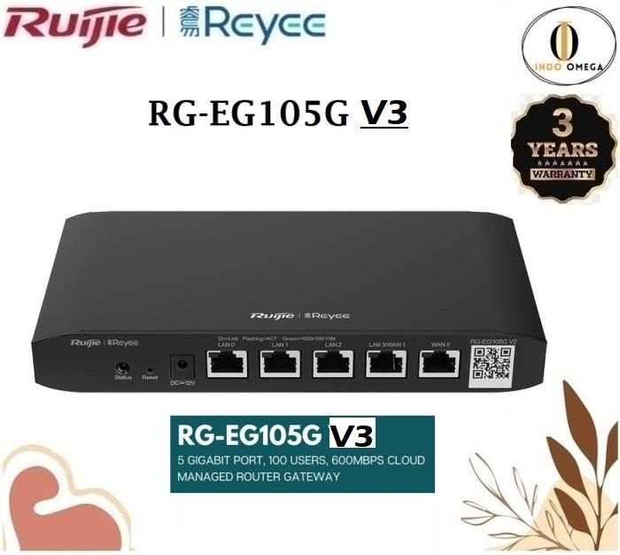 Jual Ruijie Reyee RG-EG105G V2 EG105G Series Cloud Managed Router EG105 G - Jakarta Pusat - Indo ...