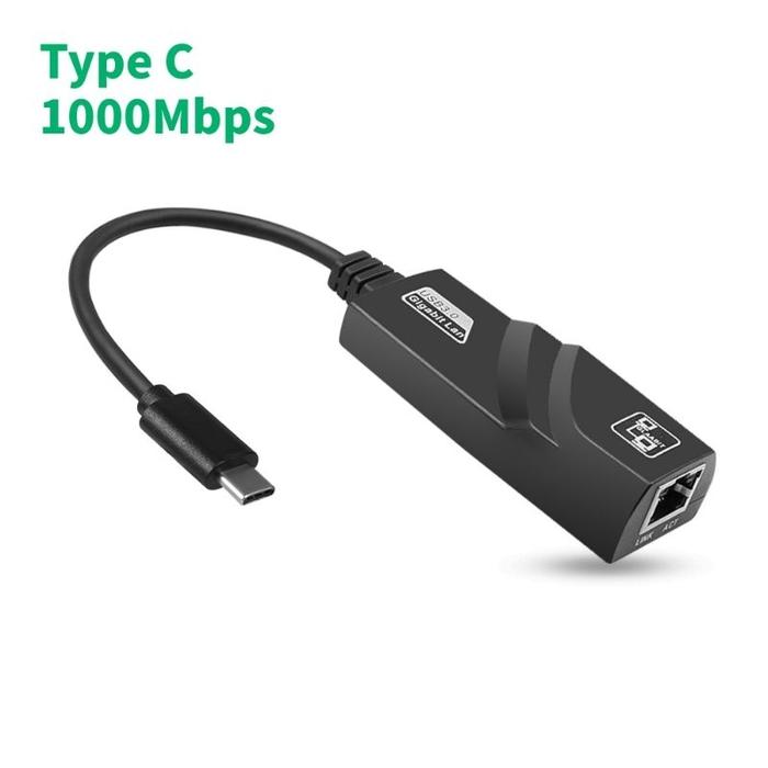 Promo USB 3.1 Type C To LAN Ethernet Gigabit Adapter Up To 1 Gbps ...