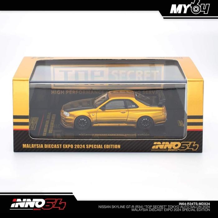 Jual INNO 1/64 Nissan Skyline GT-R (R34) "Top Secret" Tokyo Auto Salon ...
