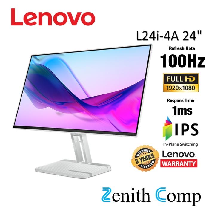 Jual Monitor LENOVO L24i-4A 24", IPS, FHD, 100Hz, 1ms, HDMI, VGA, Cloud ...
