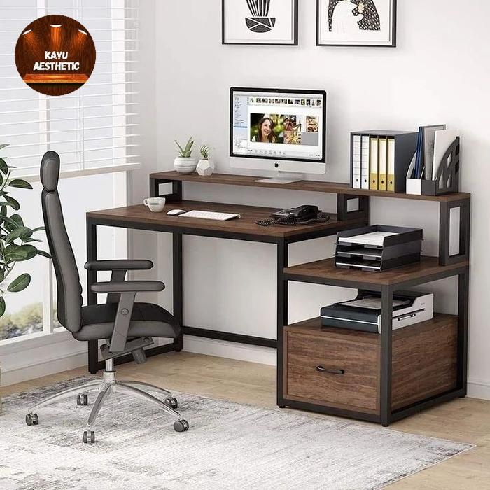 Jual Meja kerja Meja komputer laci + dudukan pc - Jakarta Selatan ...