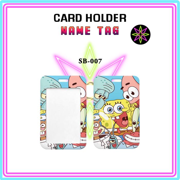 Jual Hikari Print ID Card Holder Spongebob Squarepants Edition Nametag ...