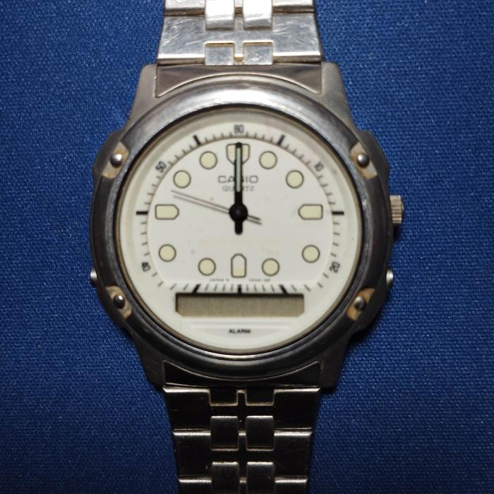 Jual Jam Casio Analog Digital AQ-354 W Original Buatan Tahun 1985 an ...
