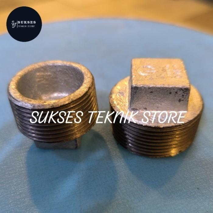 Jual Plug Galvanis drat 4" inch / Plug Galvanis drat luar - Jakarta ...