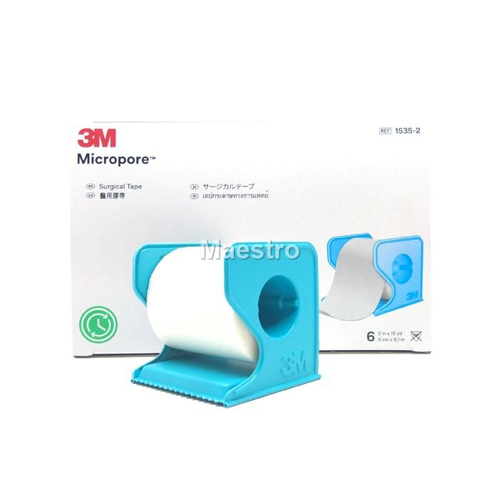 Jual 3M Micropore 2 inch in inchi inci Plester Medis Roll Surgical Tape ...