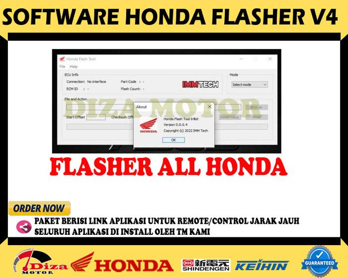Jual Sofware Aplikasi Scanner/Flasher Remap Ecu Honda Flashtool IMM Tech V4 & V6 Original ...