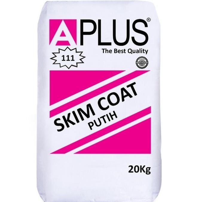 Jual APLUS SKIMCOAT 111 Plamir Tembok SEMEN - Skim Coat Putih 20 KG ...