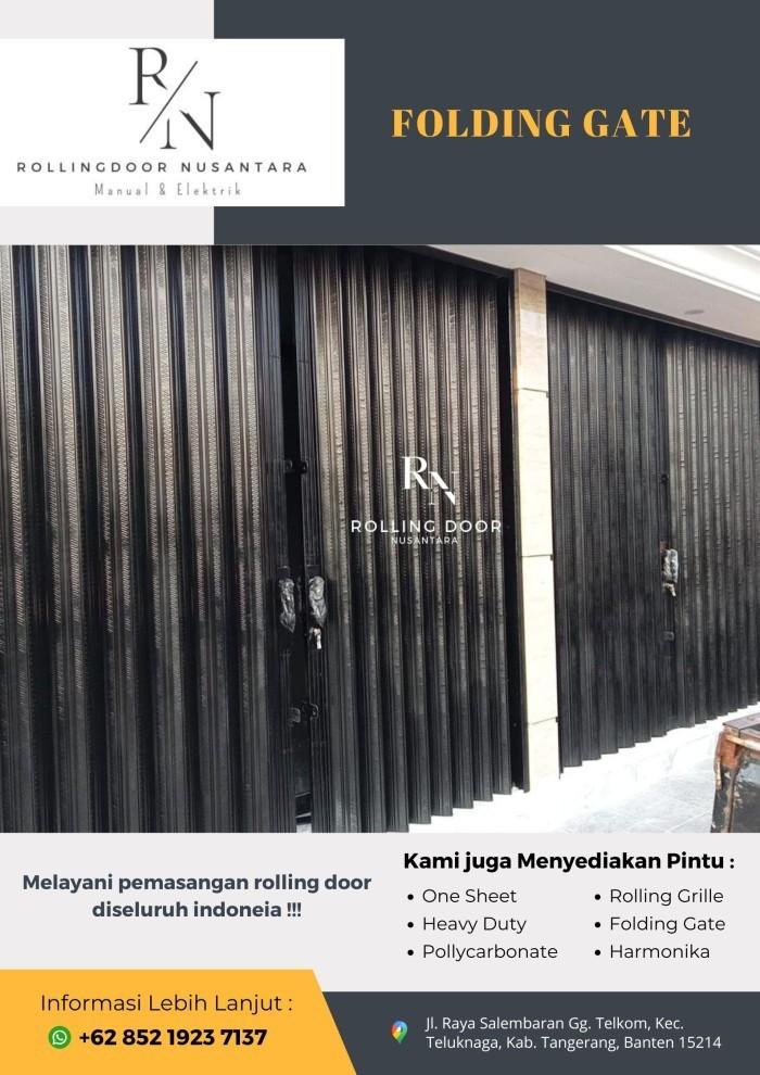 Jual Pintu folding gate besi baja/galvalum berkualitas pintu toko ...