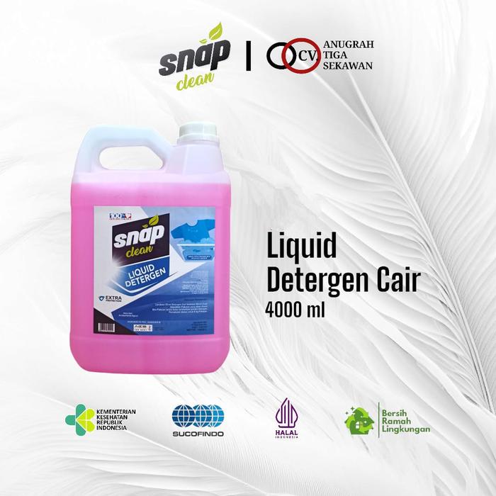 Jual Detergen Cair Snap Clean Liquid Detergen Laundry Extra Anti ...