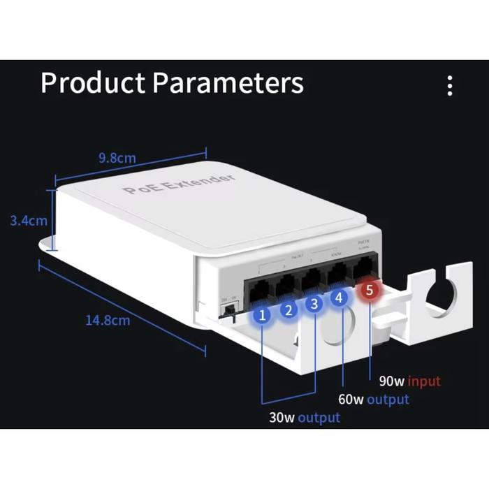 Promo Techma 1 to 2 Aktip PoE Extender & Splitter - Outdoor 1 to 4 ...