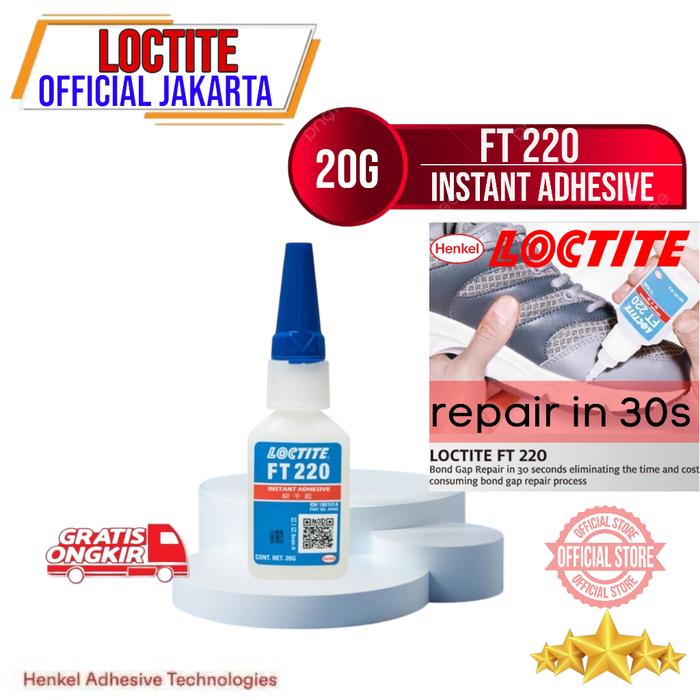 Jual LOCTITE LEM FT220 FT 220 Lem Sepatu Loctite FT-220 Instant ...