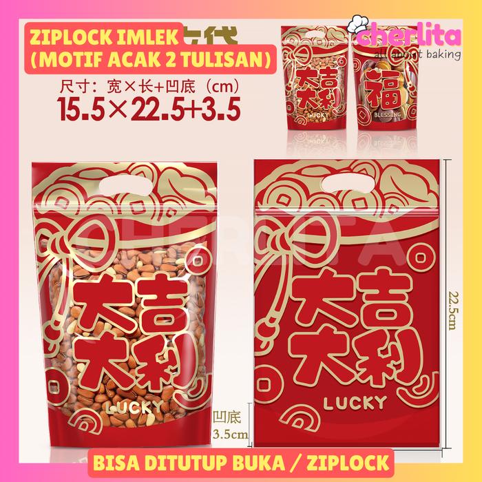 Jual Plastik Standing Pouch Ziplock Bag Snack Kue Permen Premium ...