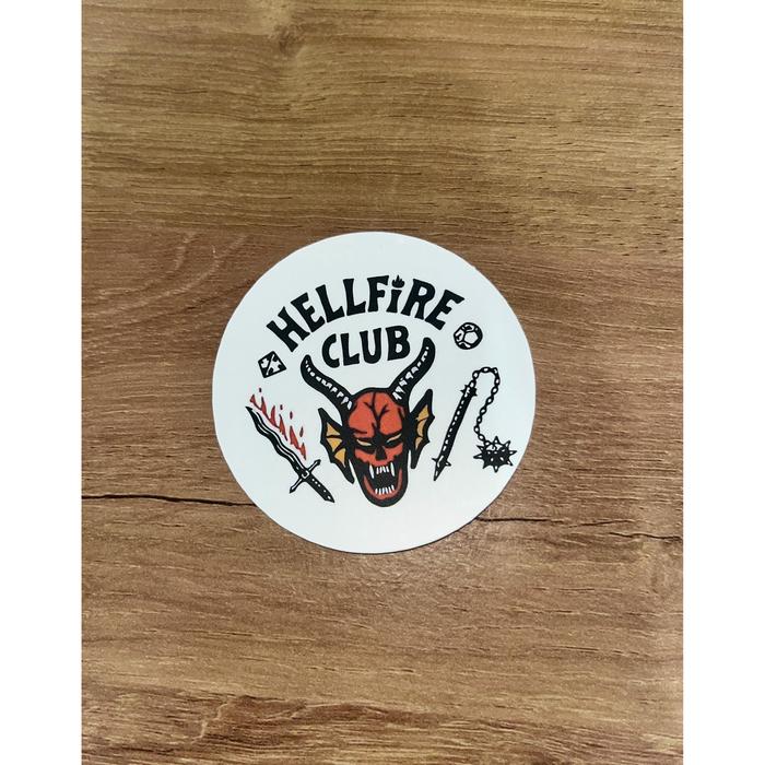 Jual Stiker Glossy Stranger Things | Hellfire Club| Tarabi's Vault ...