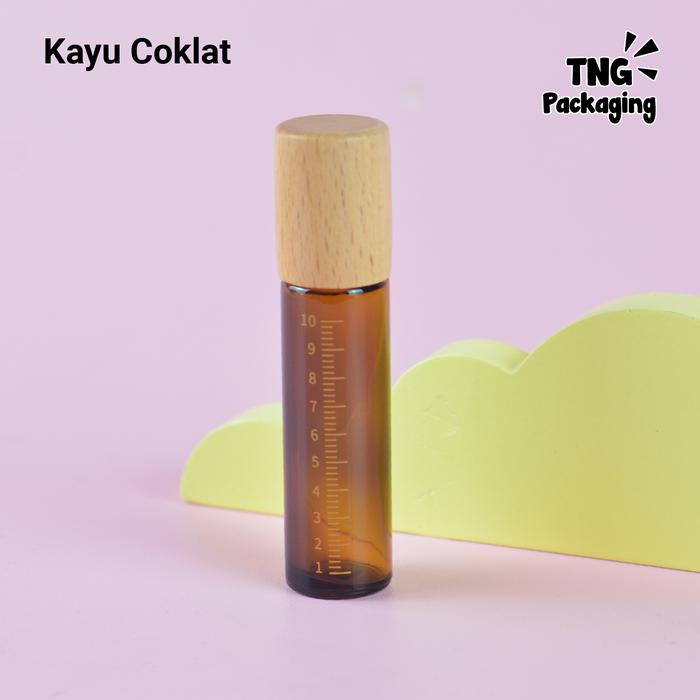 Jual Botol Kaca Roll On 10ml Botol Amber Coklat Dengan Ukuran Rollon ...