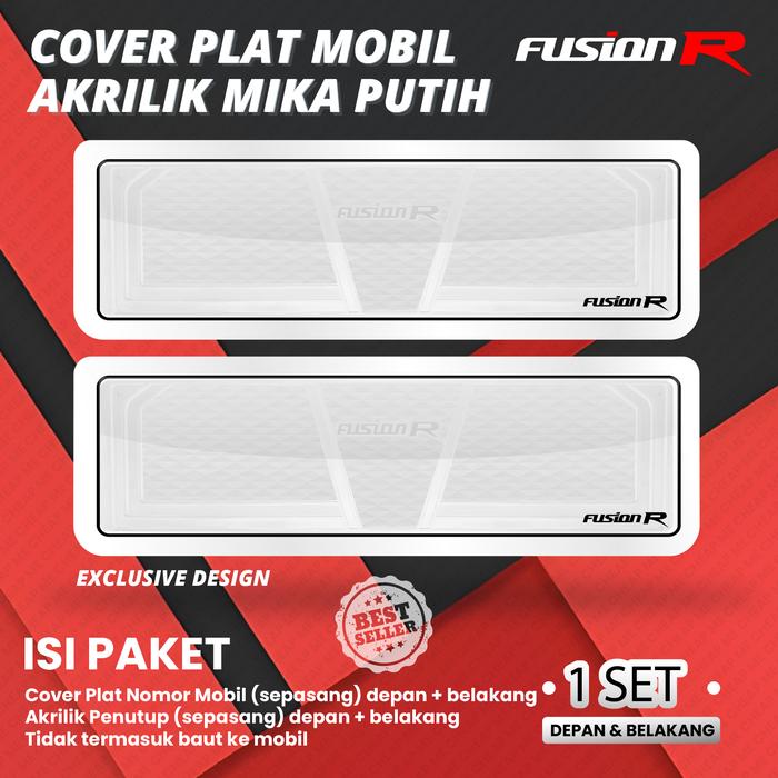 Promo FUSION R COVER TEMPAT TATAKAN DUDUKAN PLAT MOBIL AKRILIK MIKA ...