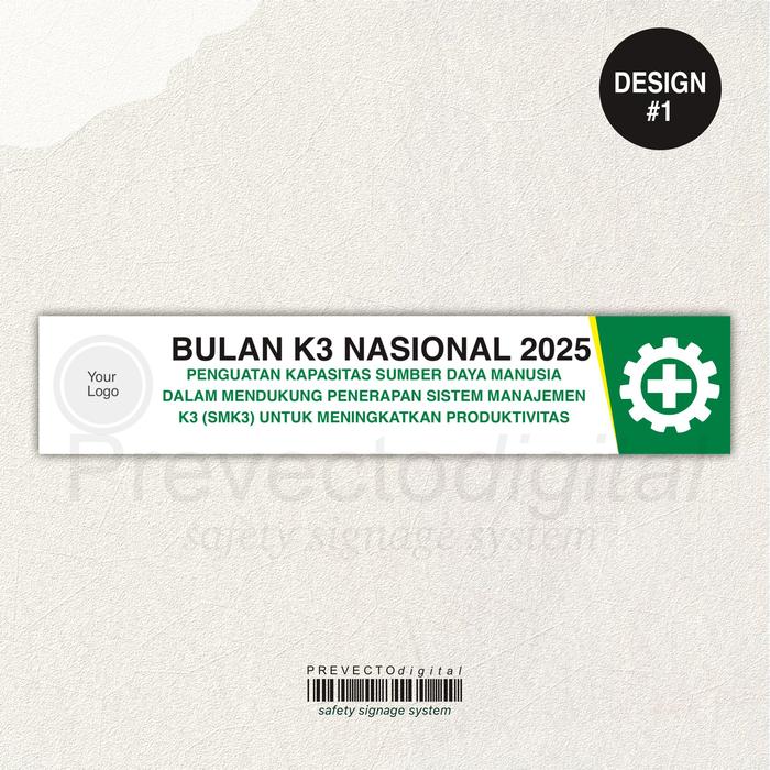 Jual Spanduk Banner Bulan K3 Nasional 2025 - Design#1, 500x100cm ...