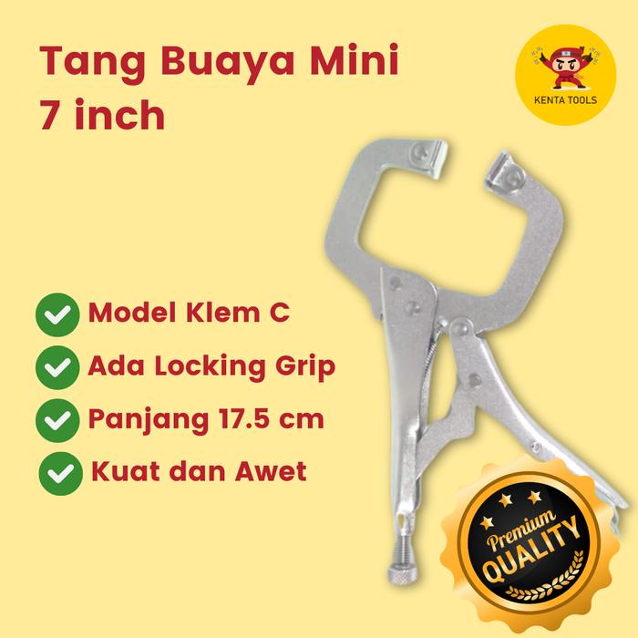 Jual Tang Buaya Klem Catok C 7" Mini Welding Vise Clamp 7 inch Lock ...