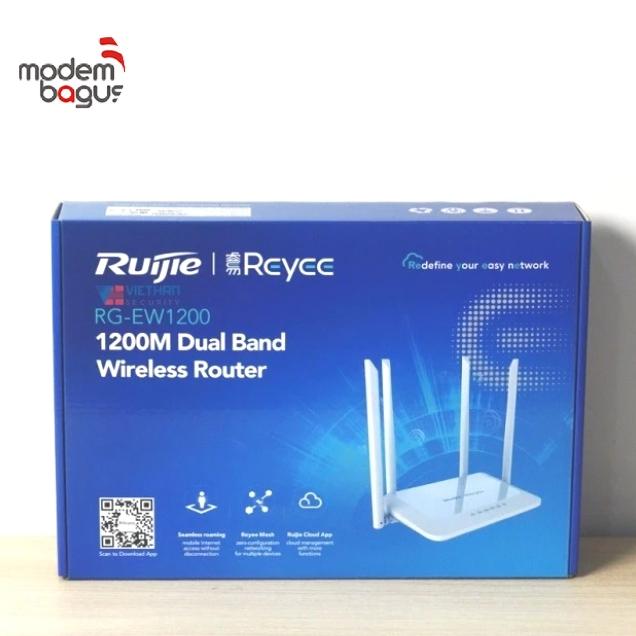 Promo Router Ruijie Reyee RG-EW1200 Mesh Dual Band 5Ghz 1200M 1200 Mbps ...