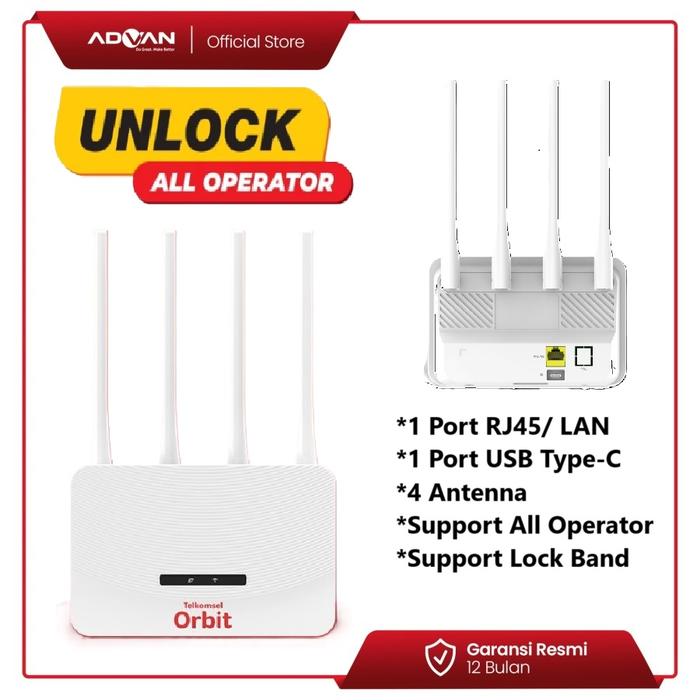 Jual Modem Router Telkomsel Orbit Star A2 150GB Advan CPE V1 Pro Wifi ...
