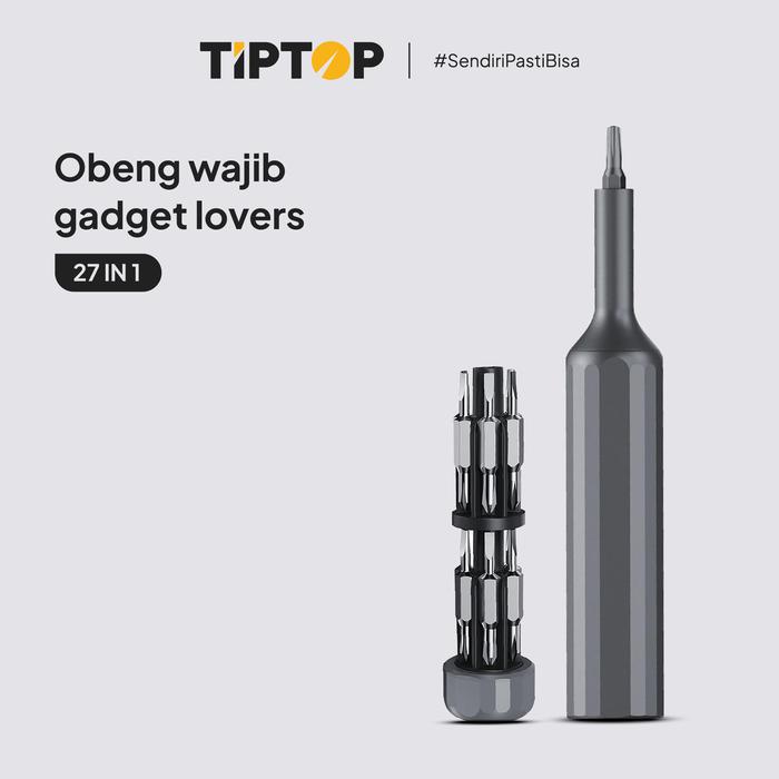Promo TIP TOP PEN SCREWDRIVER 27 in 1 & 39 in 1 / Pen Obeng Set Lengkap ...