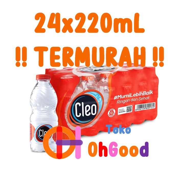 Promo Air Minum Mineral Cleo Smart Mini 3D SR 220mL 220 mL botol AMDK ...