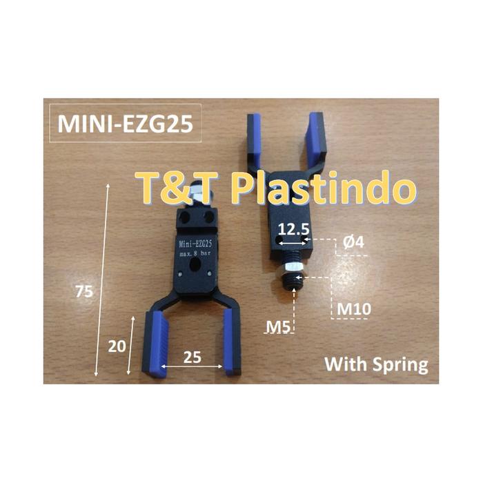 Jual MINI AIR GRIPPER ROBOT/PNEUMATIC NORMALLY (NO) WITH SPRING WITH ...