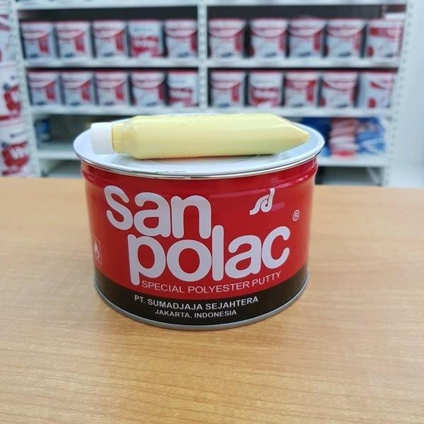 Jual dempul SANPOLAC 1 KG dempul Mobil/ Besi/Fiber/Kayu dan Serbaguna ...