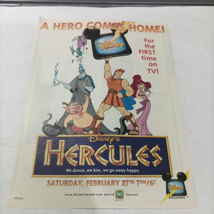 Jual poster film ukuran A4 Hercules, Hunchback of Notre Dame, Arabian ...