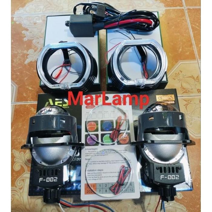Jual Paket Biled AES F002 65Watt | Projie Projector BILED AES F2 3inch ...