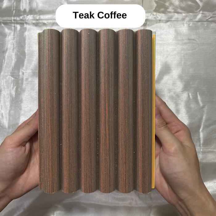 Jual Roshan Wall Panel WPC Type 150 Semi Six Circle Fluted 290cm - Teak ...