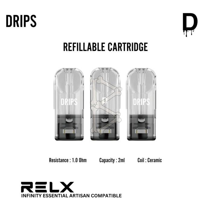 Jual DRIPS Refillable Cartridge RELX Infinity Essential Artisan ...