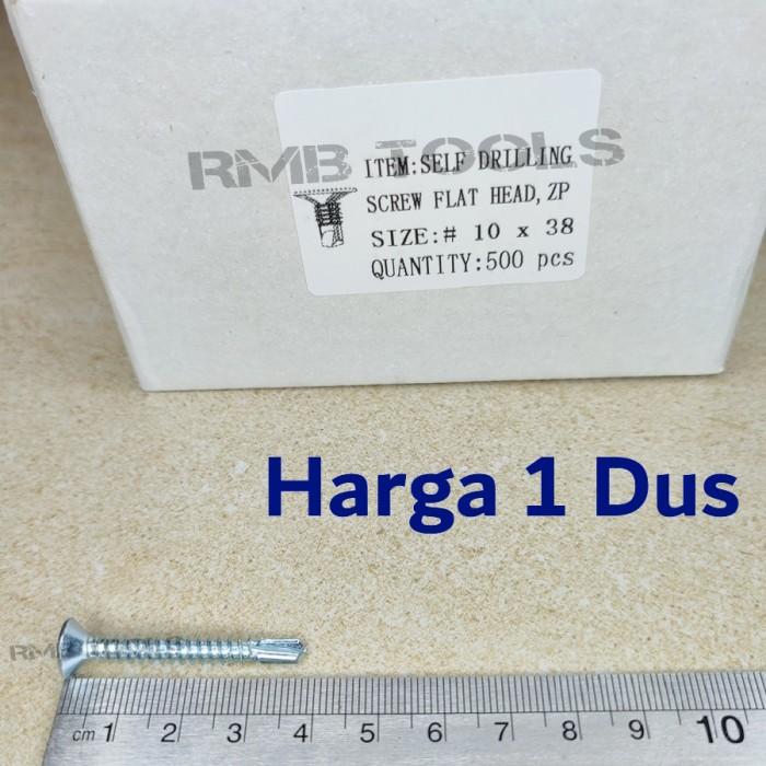 Jual x1Dus Baut Sekrup SDS Roofing FH 10x38 / Skrup 10x1-1/2 inch Baja ...
