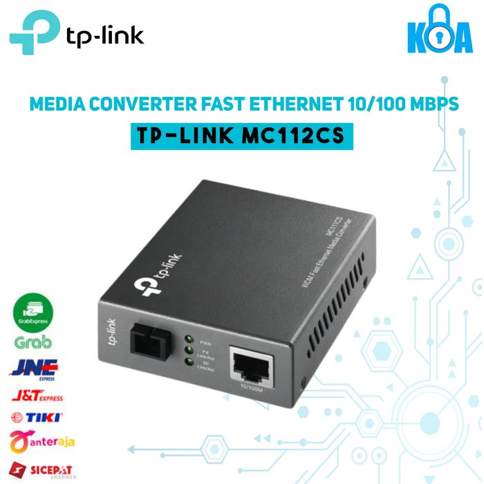 Jual TP Link MC112CS Media Converter FO to LAN Fast Ethernet 10/100 Mbps - Jakarta Barat ...