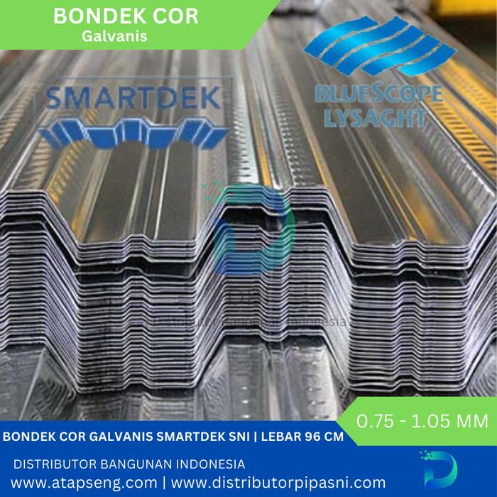 Jual Bondek / Smartdek Lysaght Bluescope SNI Premium 0.75 1.05 1.25 mm ...